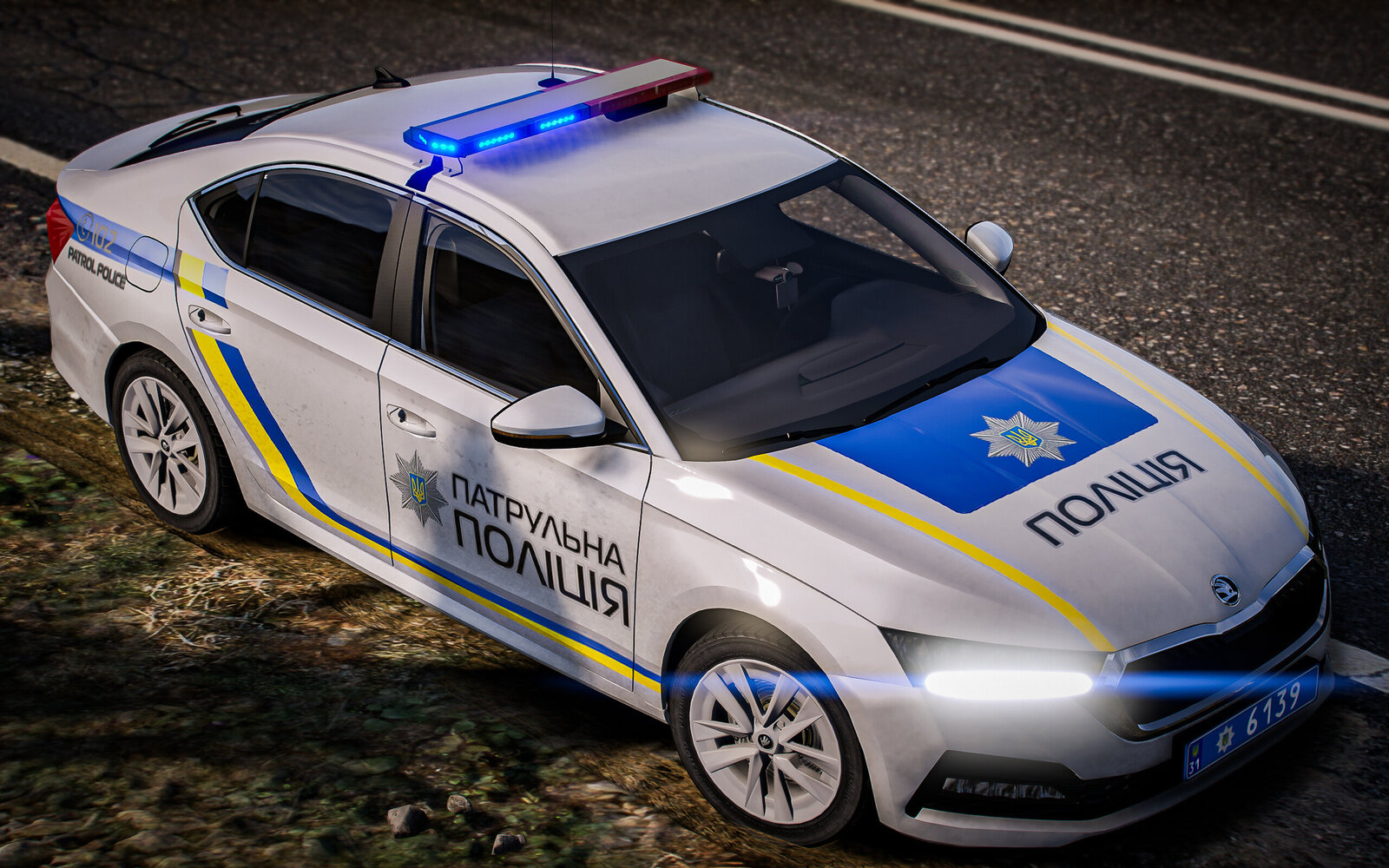 Skoda Octavia 2024 patrol police of Ukraine - GTA V Galleries - LCPDFR.com